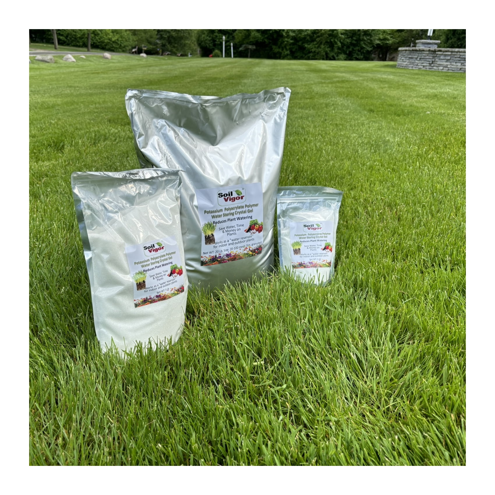 Soil Vigor 30 lb Fine Granule Potassium Super Absorbent Polymer – Water ...