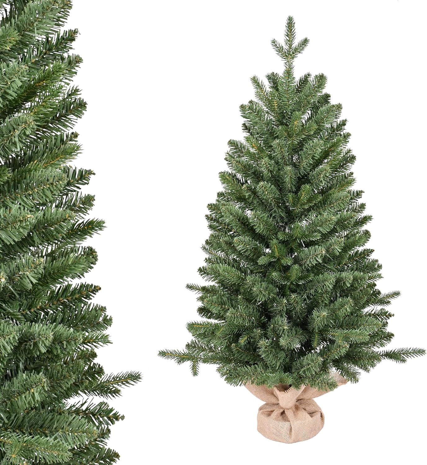Soilhill 3ft Tabletop Christmas Tree with 299 PVC/PE Tips - Lifelike ...
