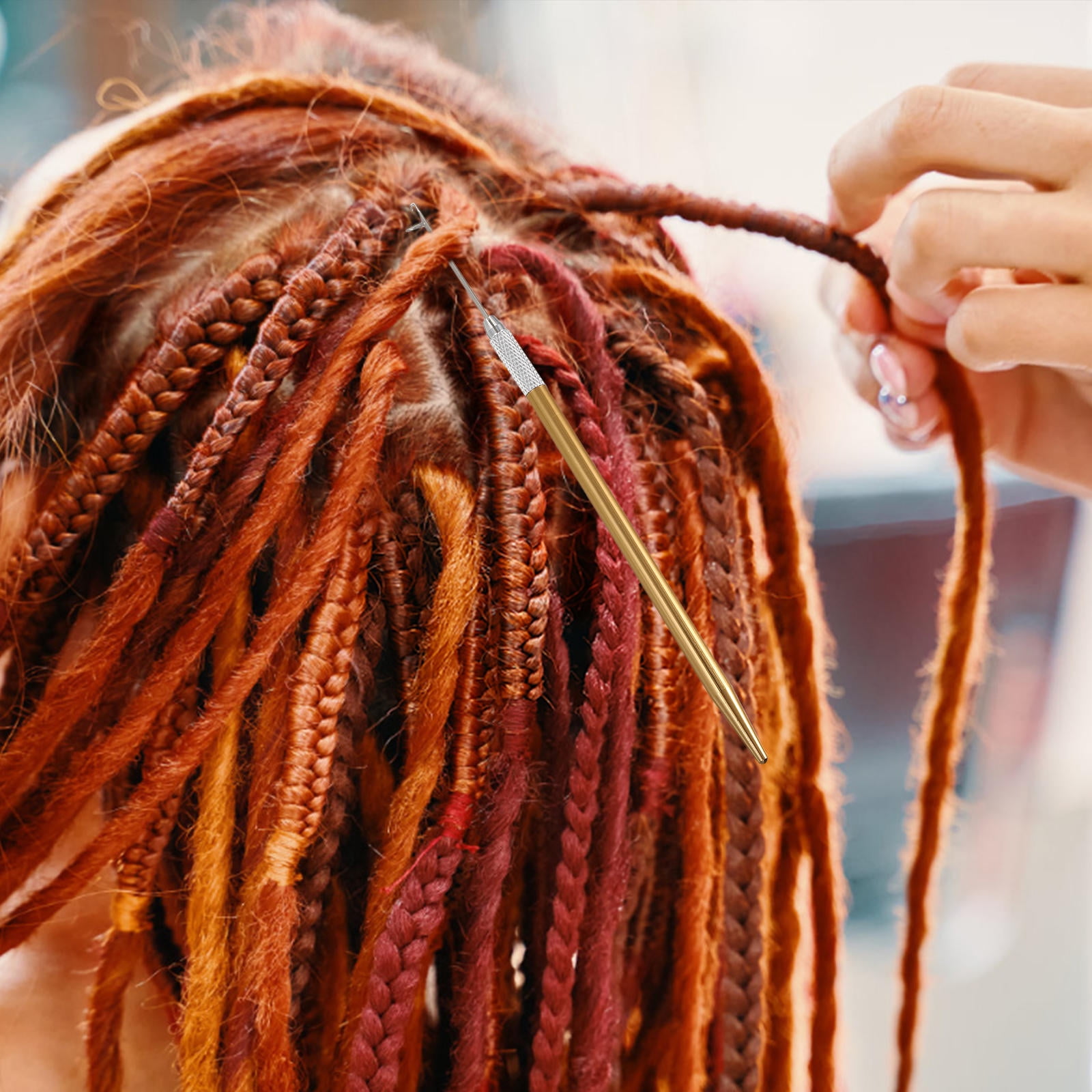 Soimiss 1 Set Dreadlocks Crochet Needles Rod Shape for Hair Crochet ...
