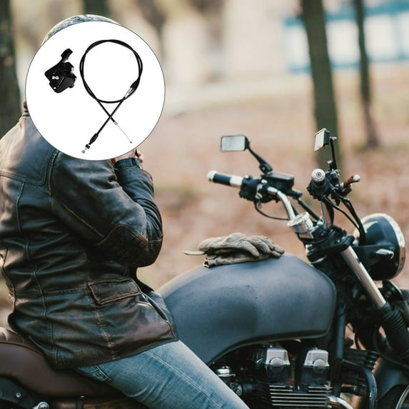 Soimiss 1Set Motorcycle Accelerator Cable and Thumb Throttle Assembly ...