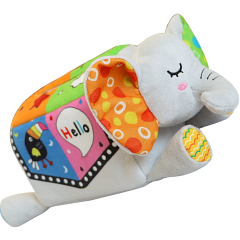 Soimiss 1 Set of Early Education Toy Tissue Box Plush Assorted Color ...