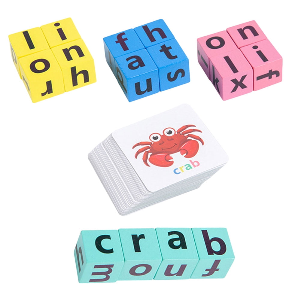 Soimiss 1 Set of Letter Word Game Assorted Color Blocks for Creative ...