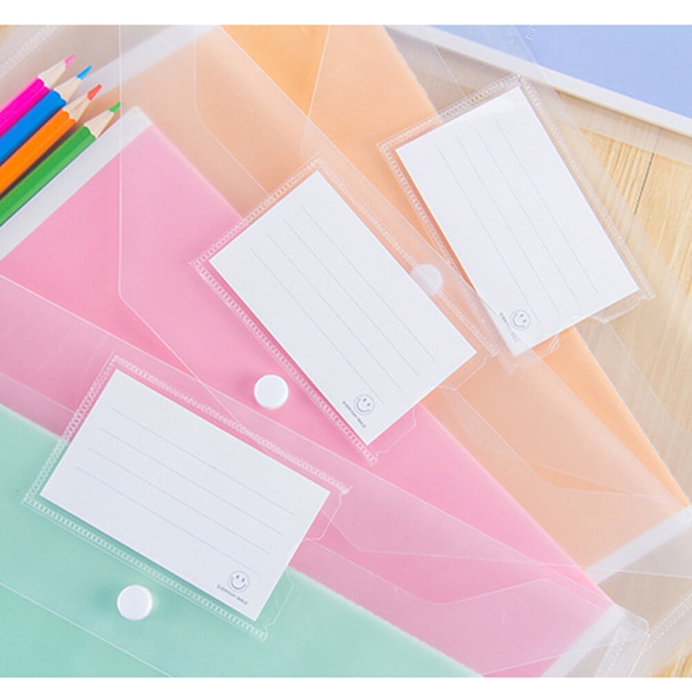 Soimiss 10 Pcs Tear Proof Clear Document Folder Files Organiser for ...