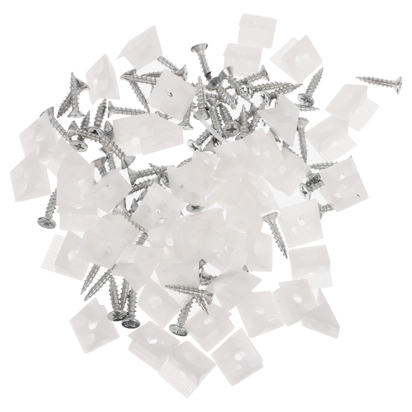 Soimiss 100Pcs Plastic Drawer Bottom Corner Braces for Sagging Drawer ...