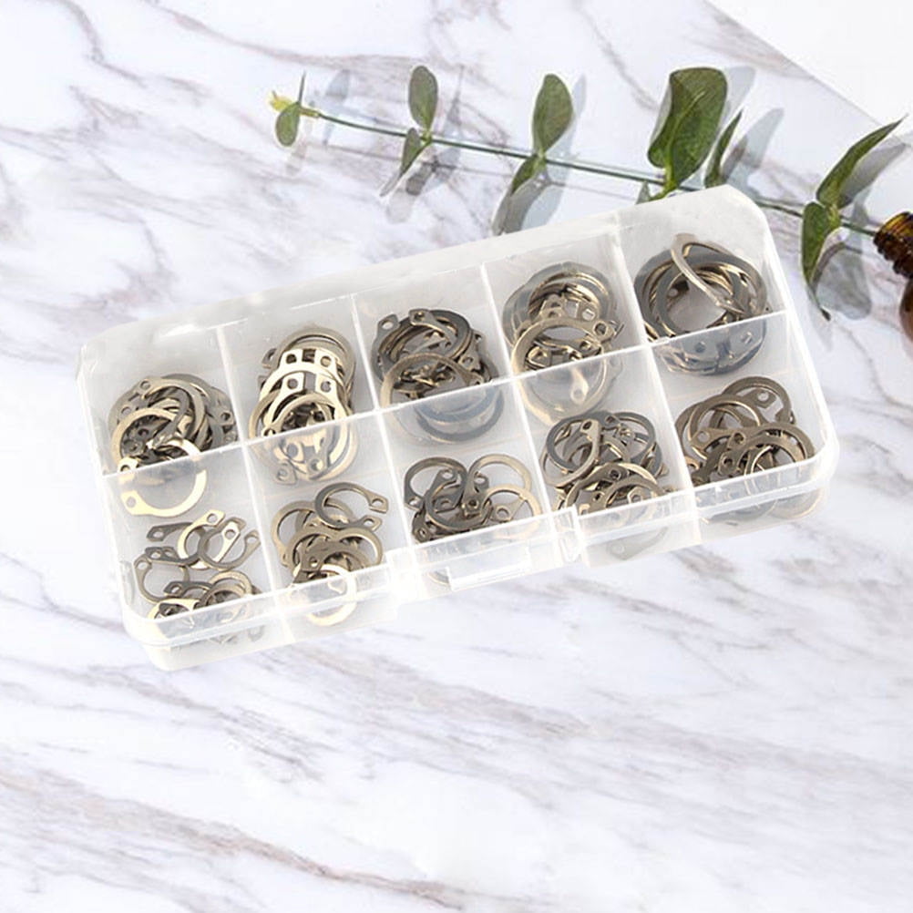 Soimiss 100pcs Shaft Circlip for Axle Fixation Stainless Steel ...