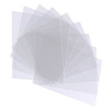 Soimiss 10pcs Recyclable Plastic Sheets Transparent Craft Sheets for ...