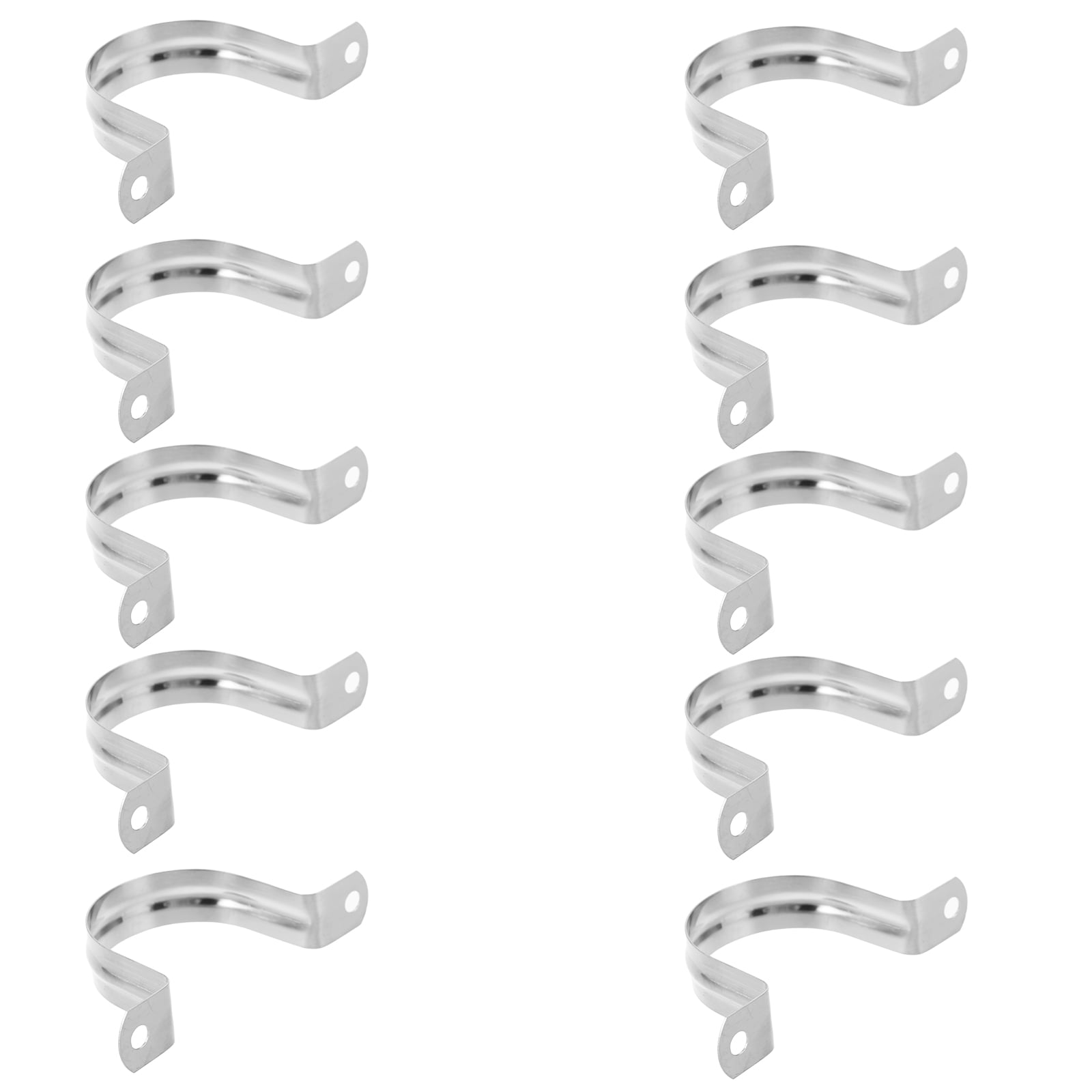 Soimiss 10pcs Stainless Steel Pipe Hanger Bracket Silver Saddle Shape ...
