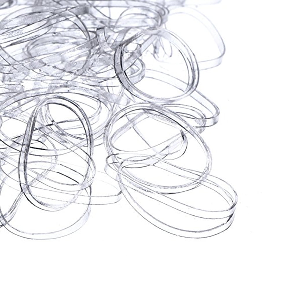 Soimiss 1200pcs Thick Hair Bands for Ponytail Styling in White for Kids ...
