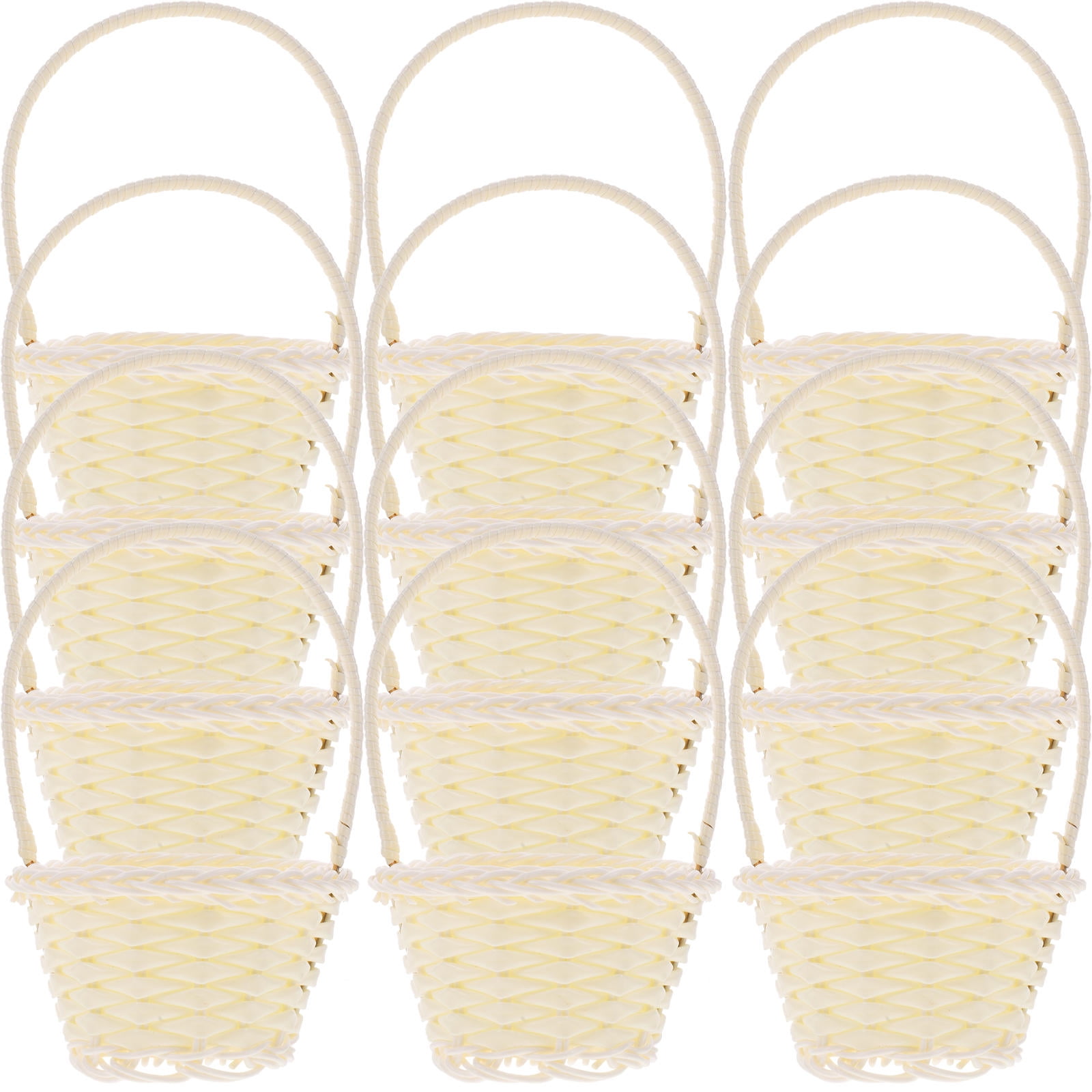 Soimiss 12Pcs Handheld Kids Basket for Outdoor Use Rustic Style Easter ...