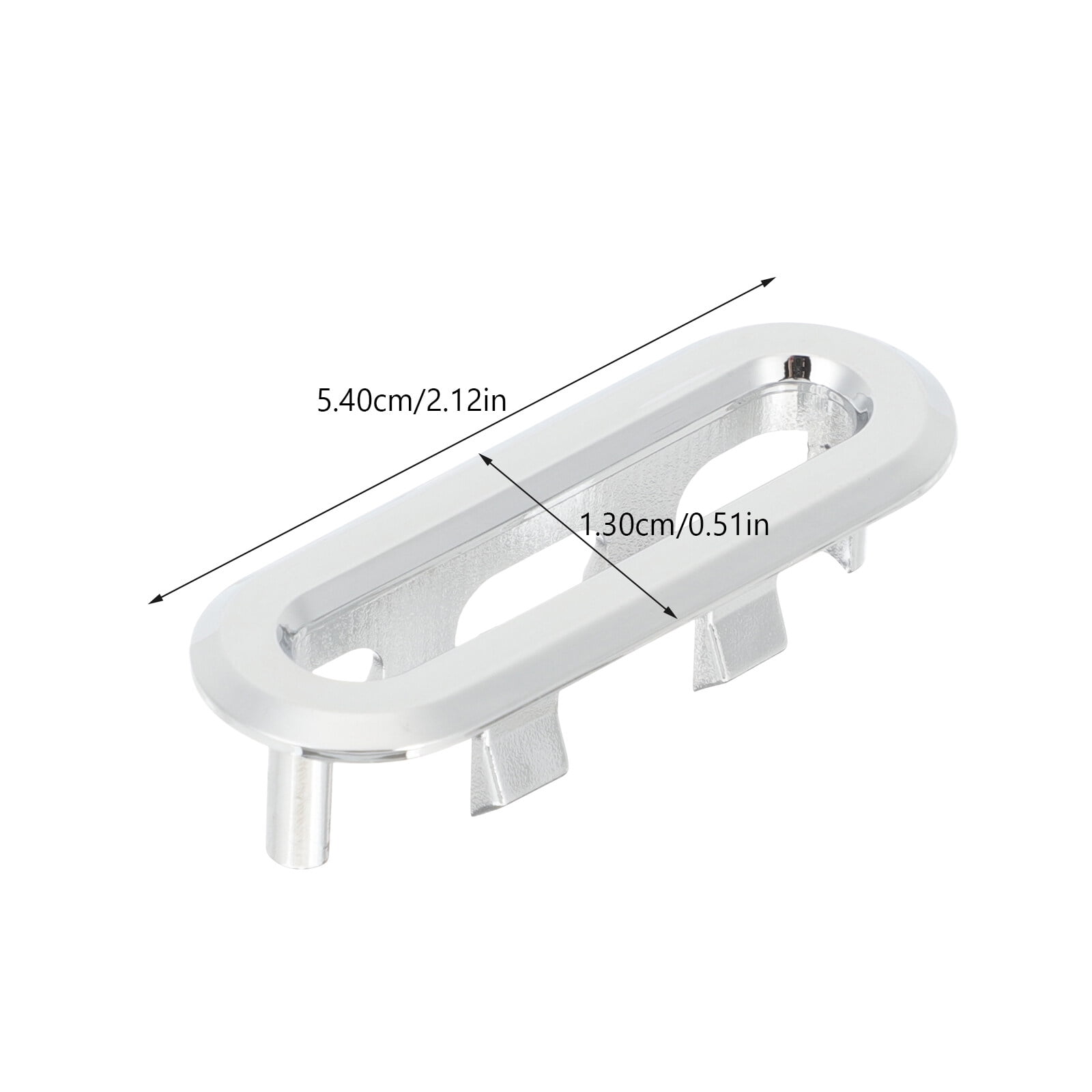 Soimiss 12Pcs Sink Overflow Cover Silver ABS for Business Owners and ...