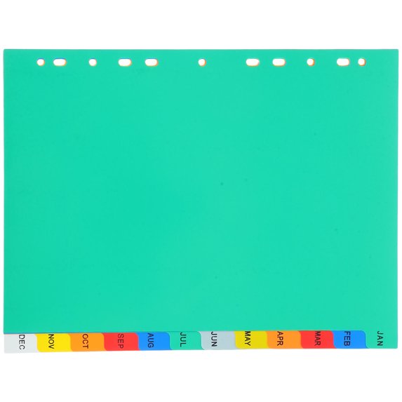 Soimiss 12pcs Journal Page Dividers Multi-colored PP Document ...