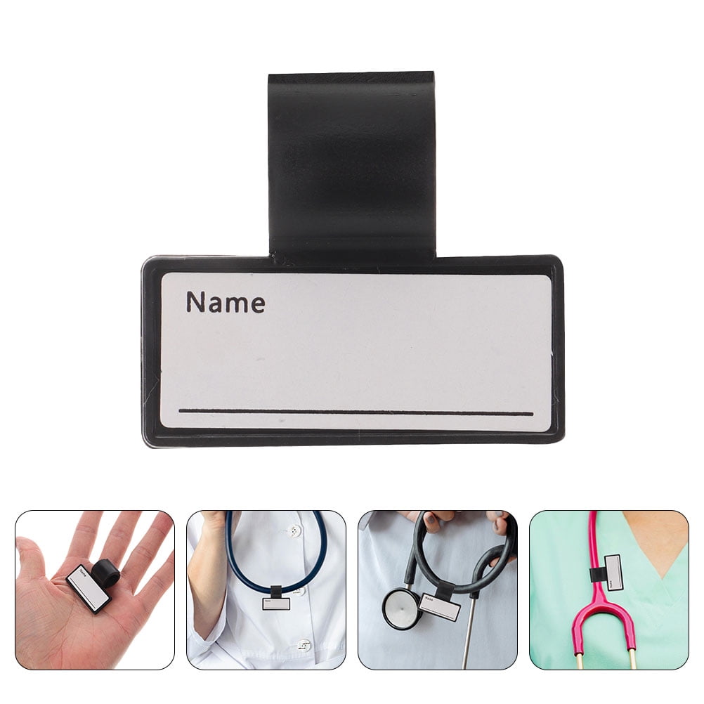 Soimiss 12pcs Name Tags for Stethoscope ABS Plastic Identification ...