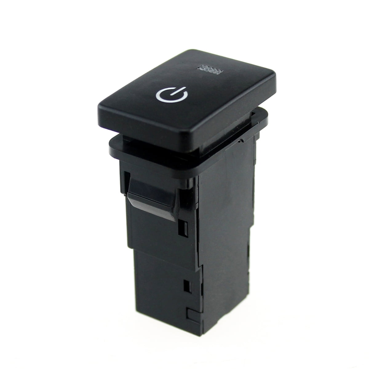 Soimiss 12v Push Button Car Start Switch With Cable Black Color ...