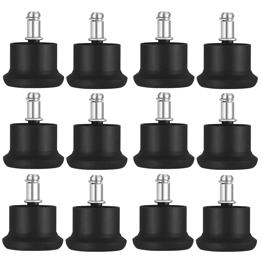 Soimiss 15Pcs Black High Profile Bell Glides for Office Chair Floor ...
