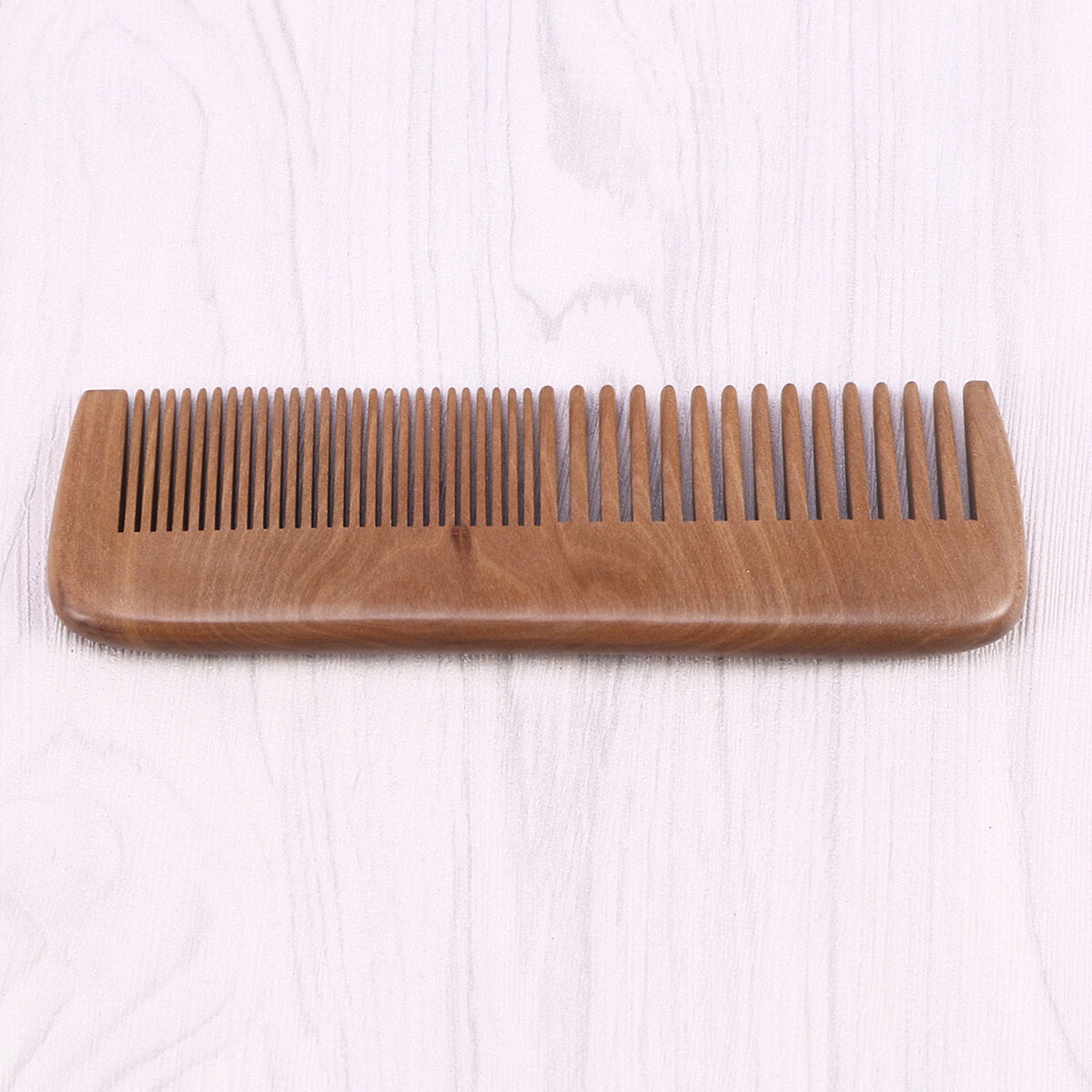 Soimiss 1Pcs Multi Use Scalp Massage Combs Light Brown Wood for Daily ...