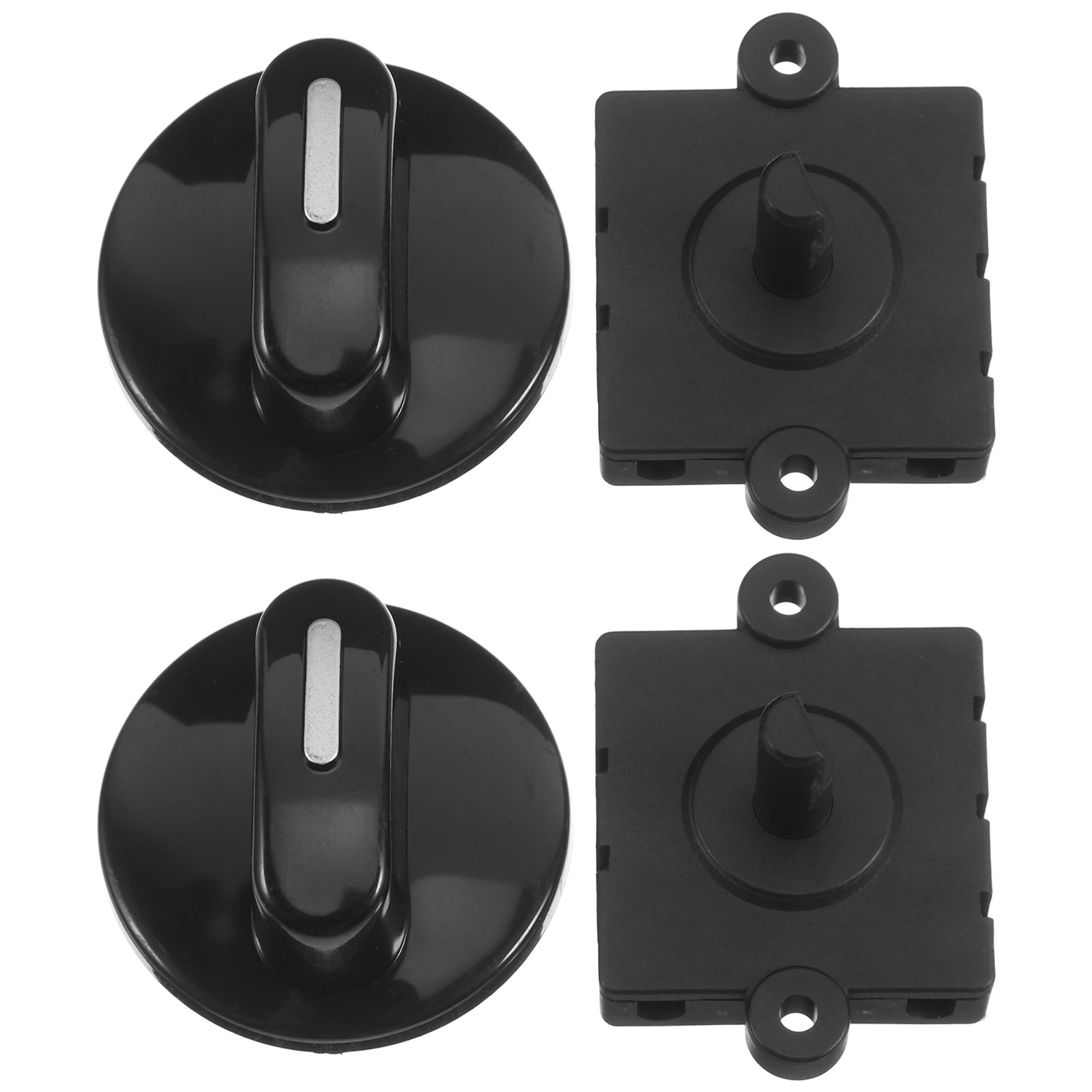 Soimiss 2 Set D Hole Rotary Timer Control Switch with Black ABS for Speed Control in Home and ...