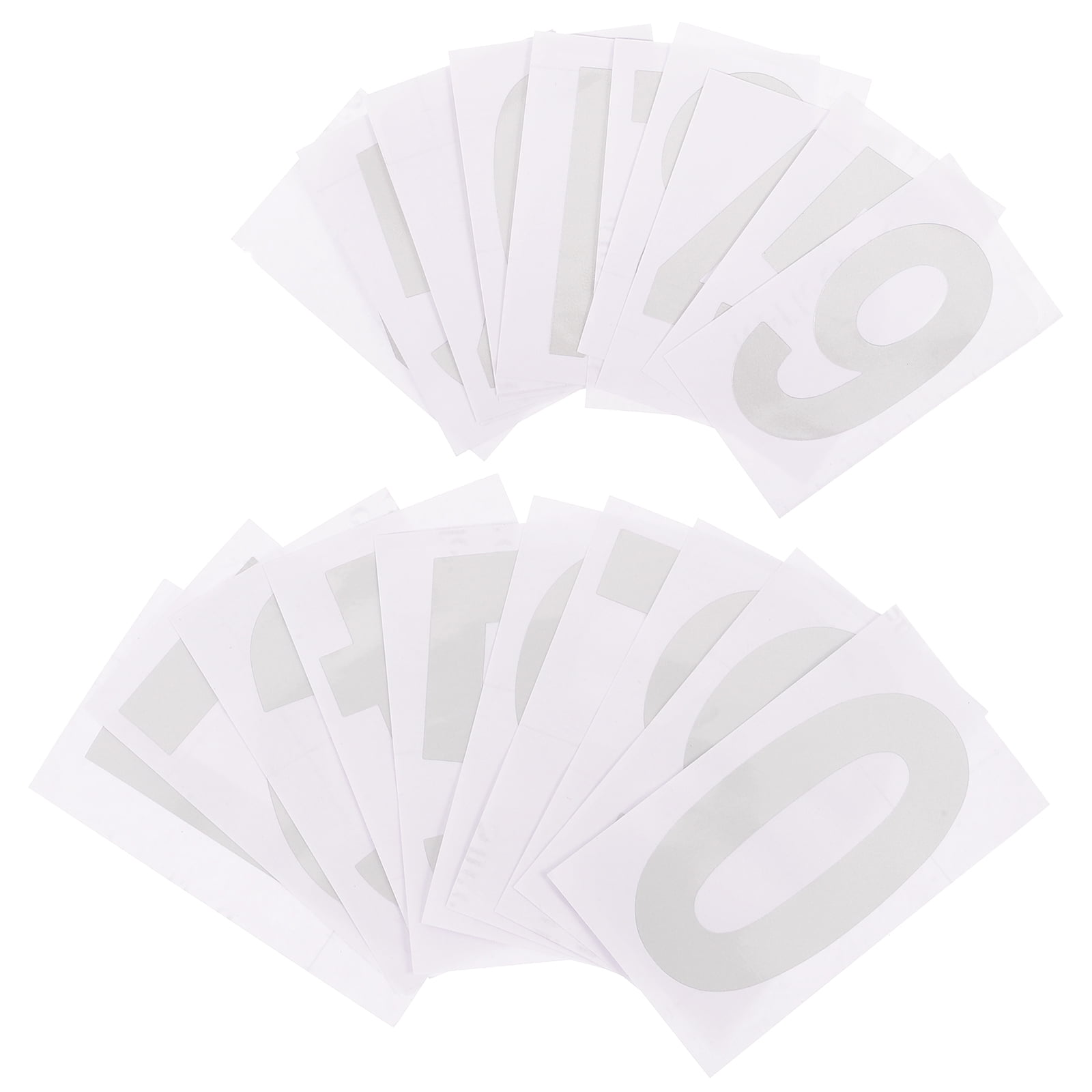Soimiss 2 Sets Numbers Stickers Mailbox Numbers White PVC Selfadhesive ...
