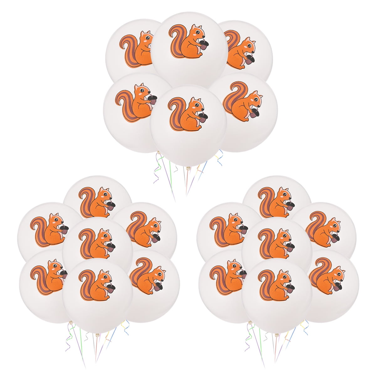 Soimiss 20 Pcs Squirrel Balloon Animal Balloon Squirrel Birthday ...