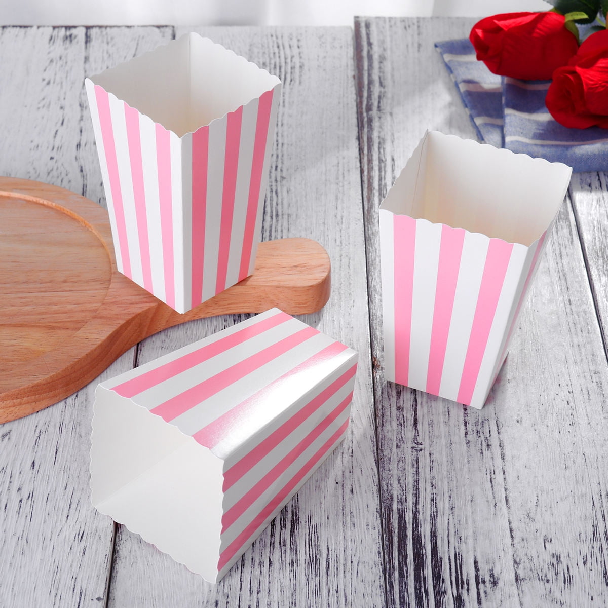 Soimiss 24pcs Rugby Football Candy Boxes Pink Cardboard Storage Box for ...