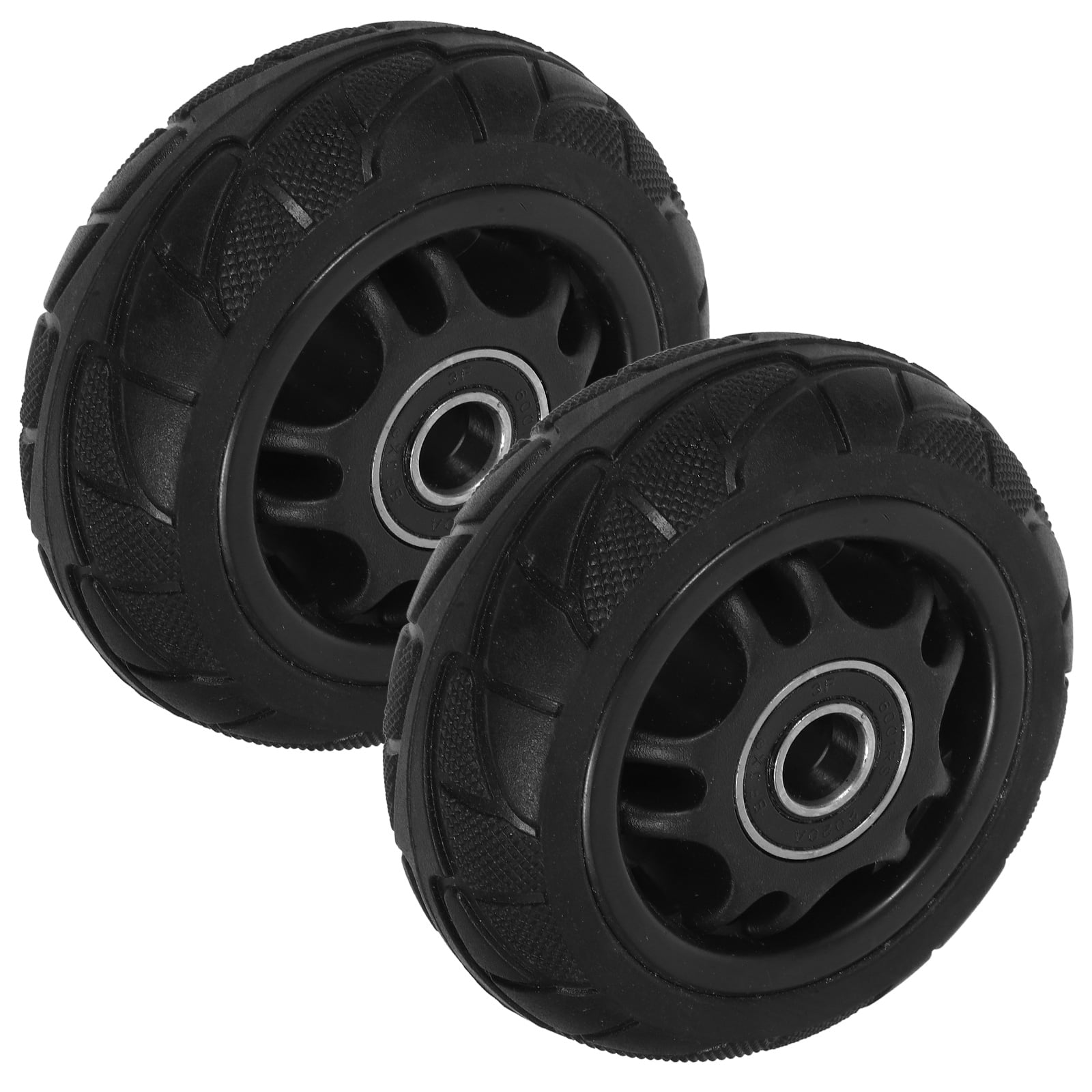 Soimiss 2Pcs Replacement Caster Wheels for Shopping Cart Silent Smooth ...