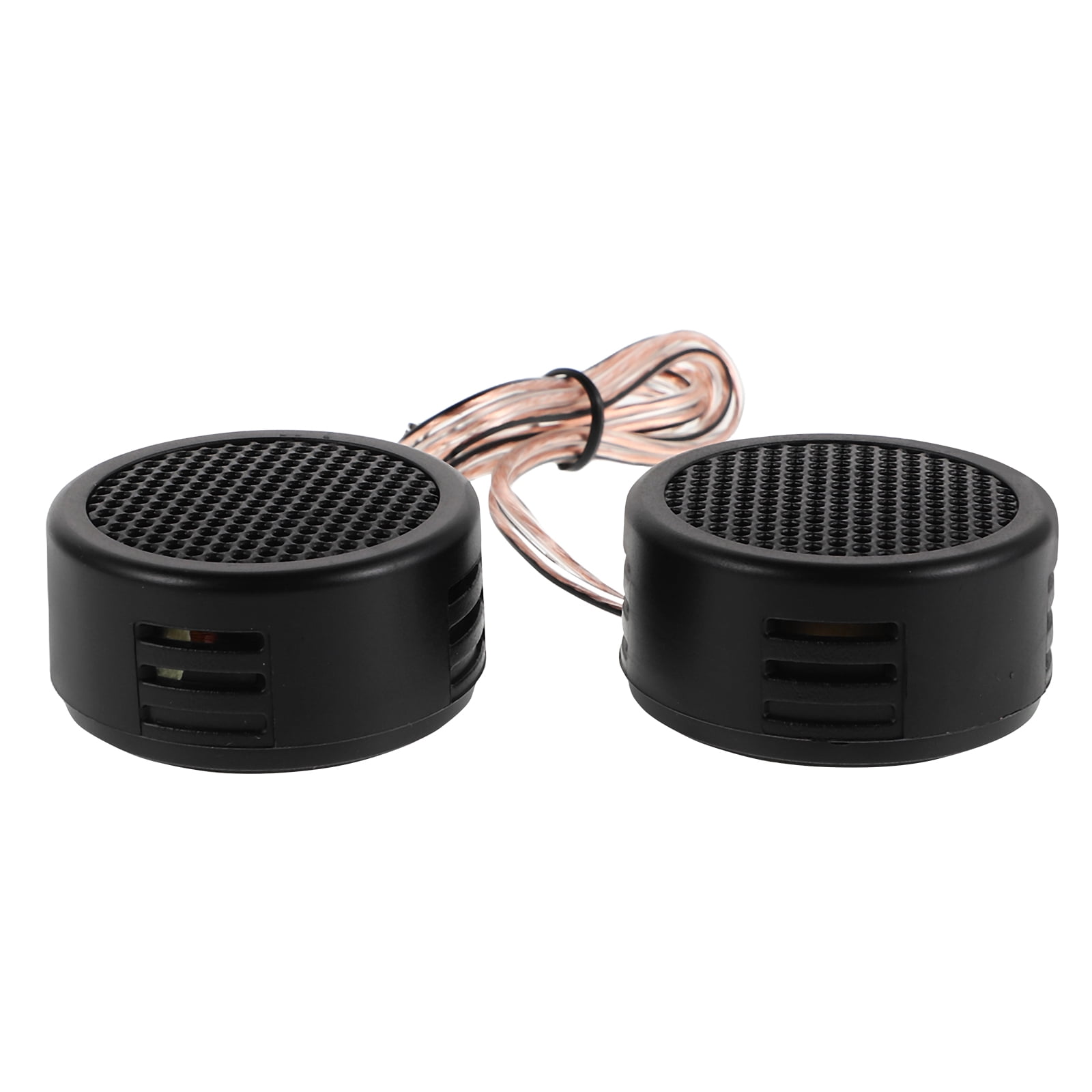 Soimiss 2Pcs Dome Tweeters Black Metal Stereo Effect Car Audio System ...