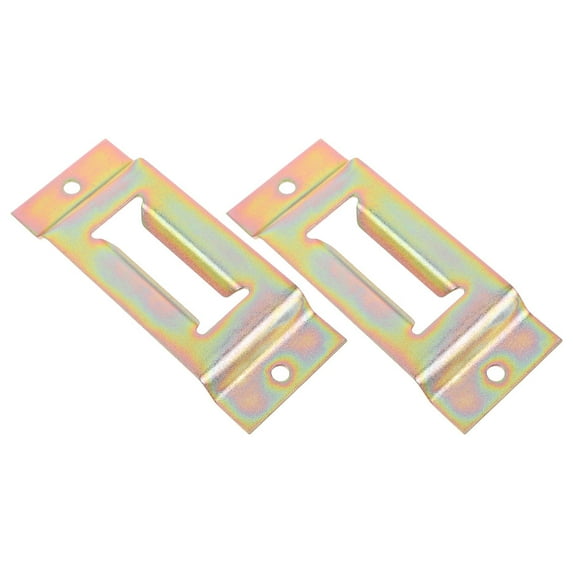 Soimiss 2Pcs Heavy Duty E Track Mounts for Cargo Securing Golden Metal ...