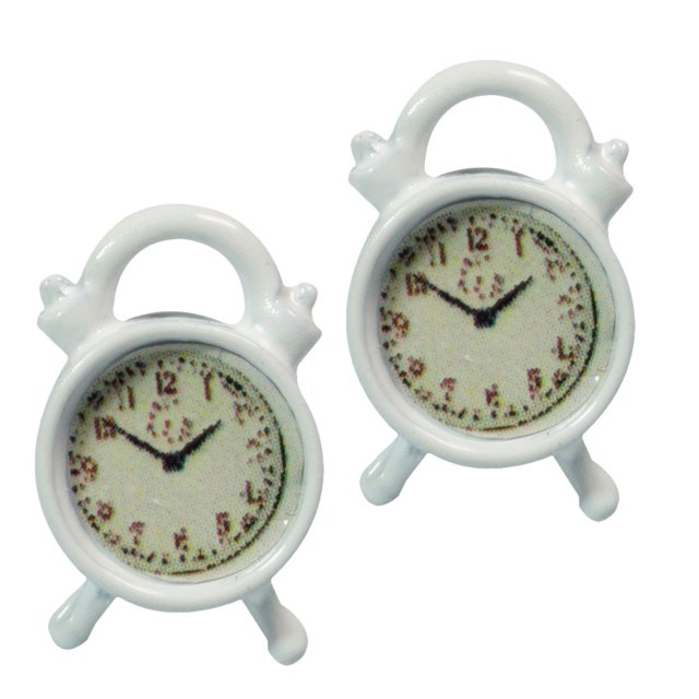 Soimiss 2Set Mini Clocks Alloy Home Decor Simulation Props Living Room ...