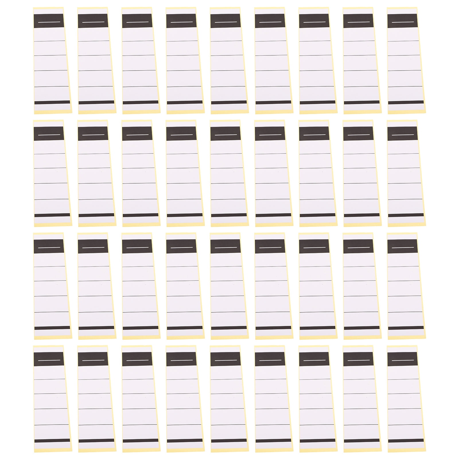 Soimiss 50Pcs Removable File Folder Spine Labels White Paper for Office ...
