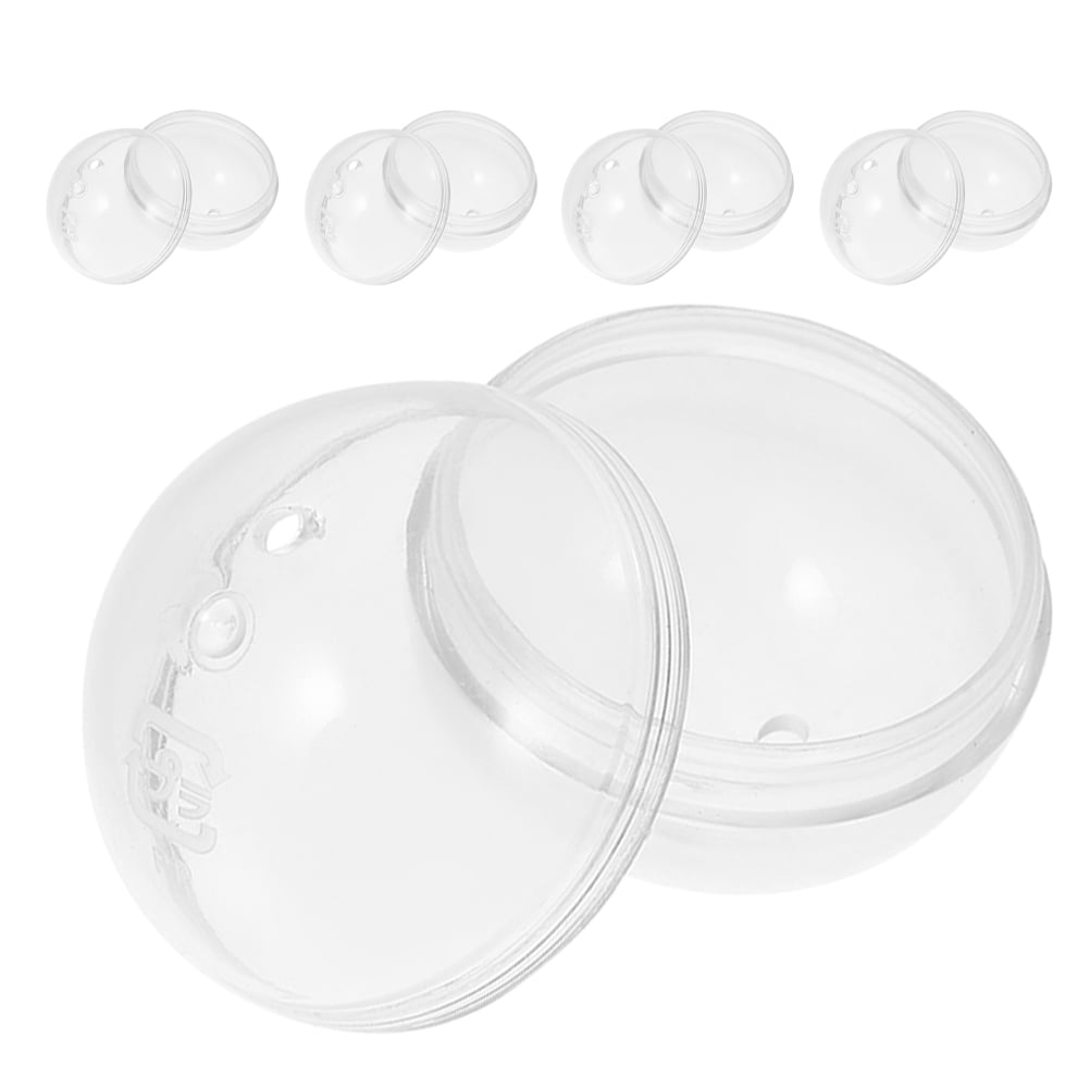 Soimiss 5Pcs Empty Round Vending Capsules Plastic Storage for ...