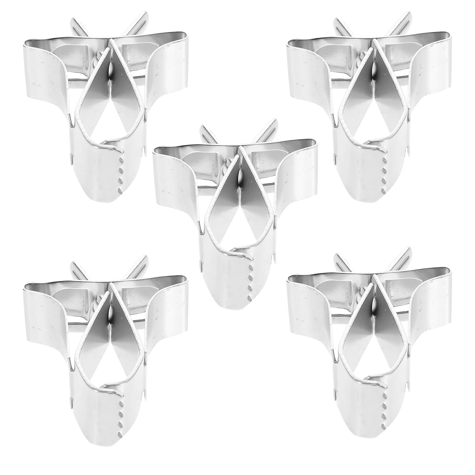 Soimiss 5Pcs Durable Copper Cage Food Holder Plated Silver Color Strong ...