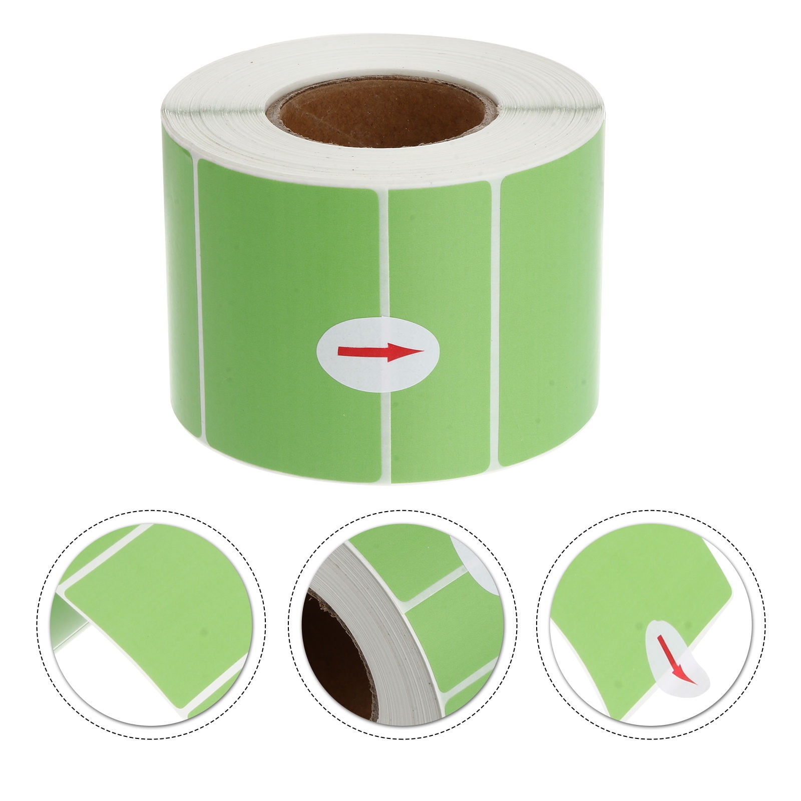Soimiss 800 Labels Per Roll Blank Label Sticker Waterproof Green for ...