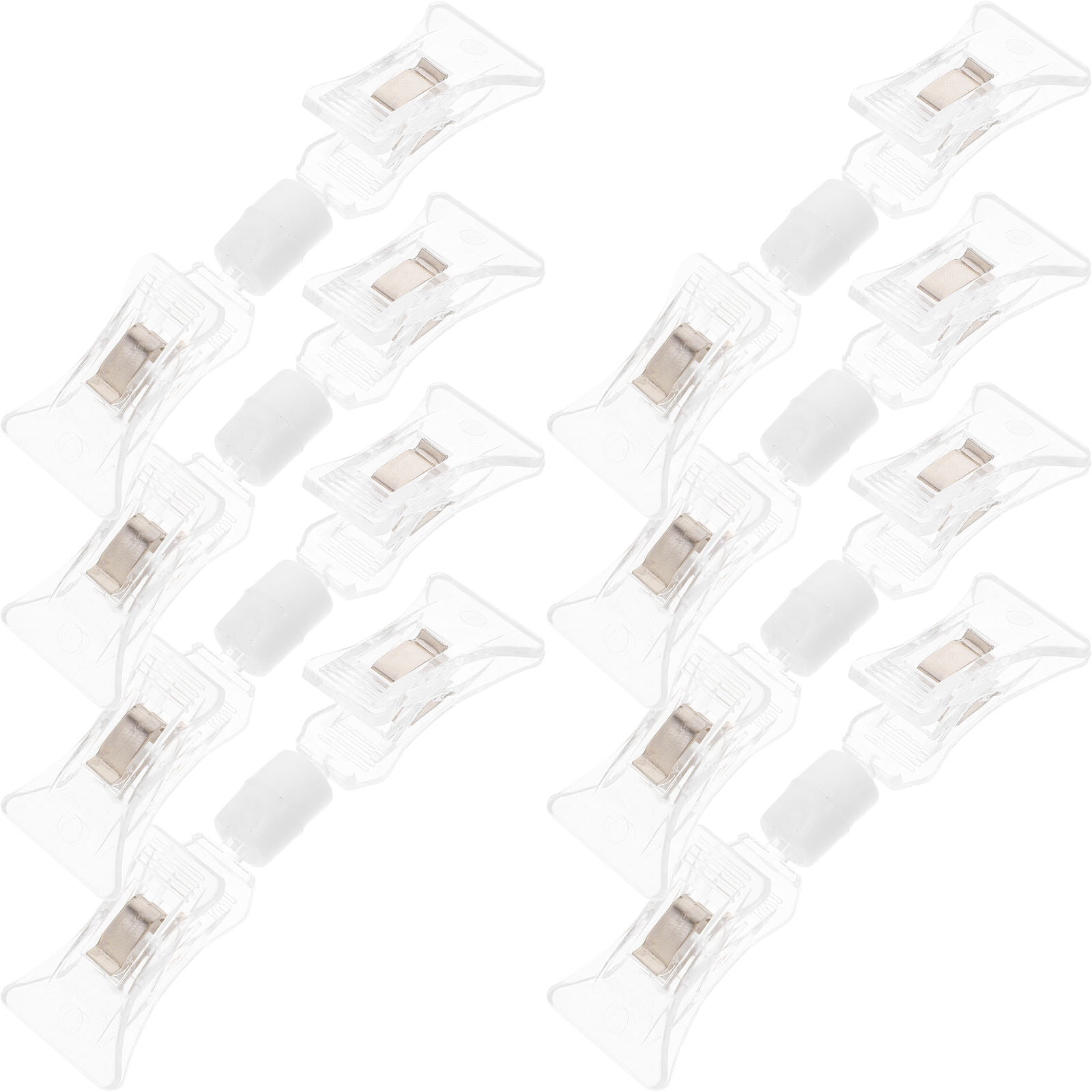 Soimiss 8pcs Rotating Clip Pop Swivel Sign Holders Transparent Display ...