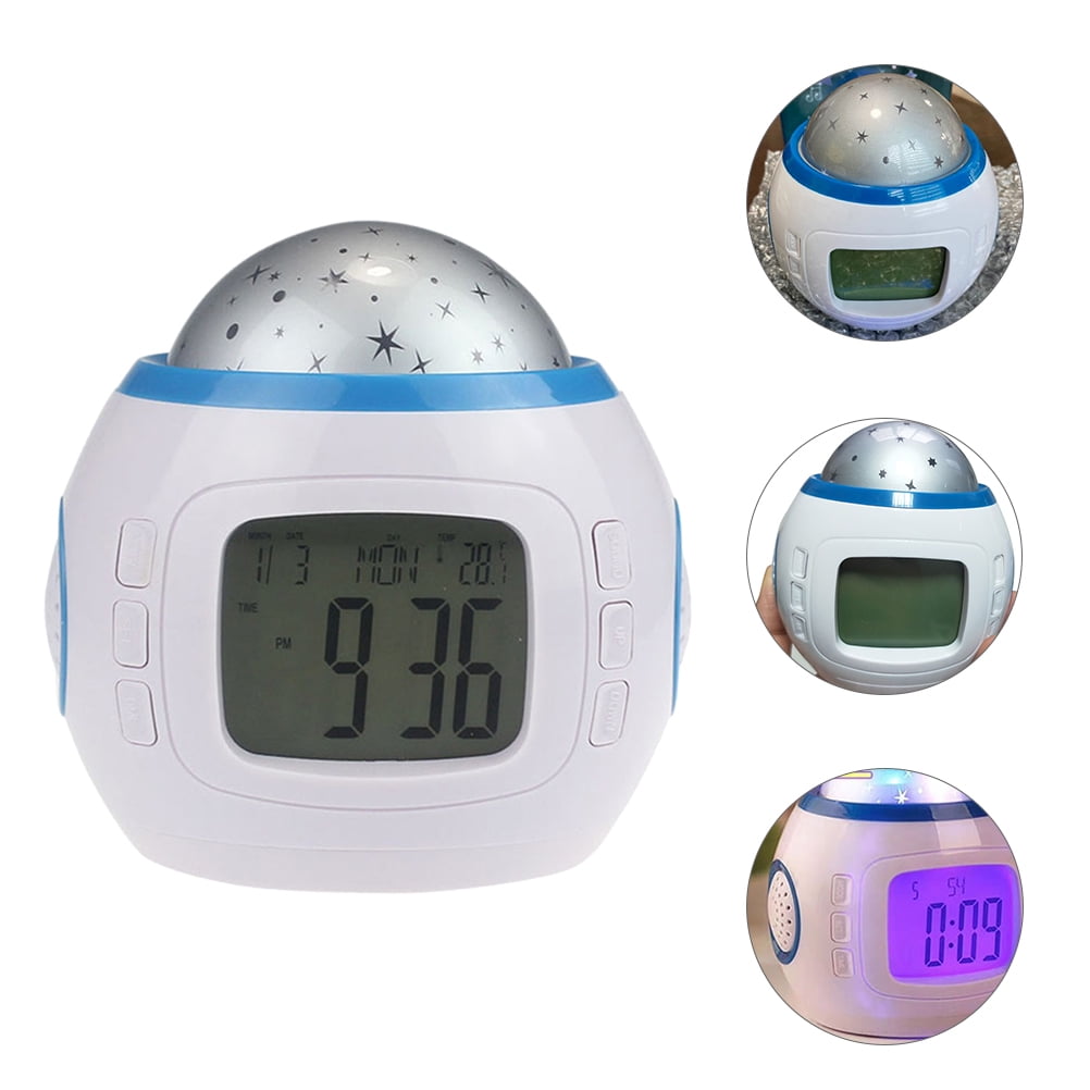 Soimiss Alarm Bedside Clock ABS Sky Projection for Adults 1Set ...