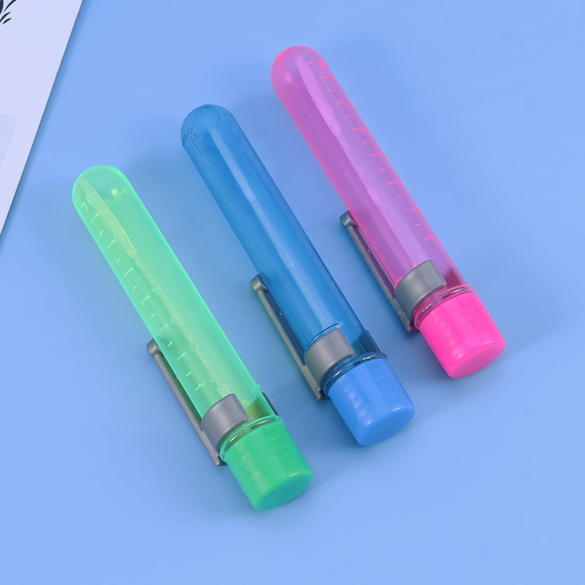 Soimiss Back to School 12pcs Bubbles Making Toys Assorted Color Plastic ...