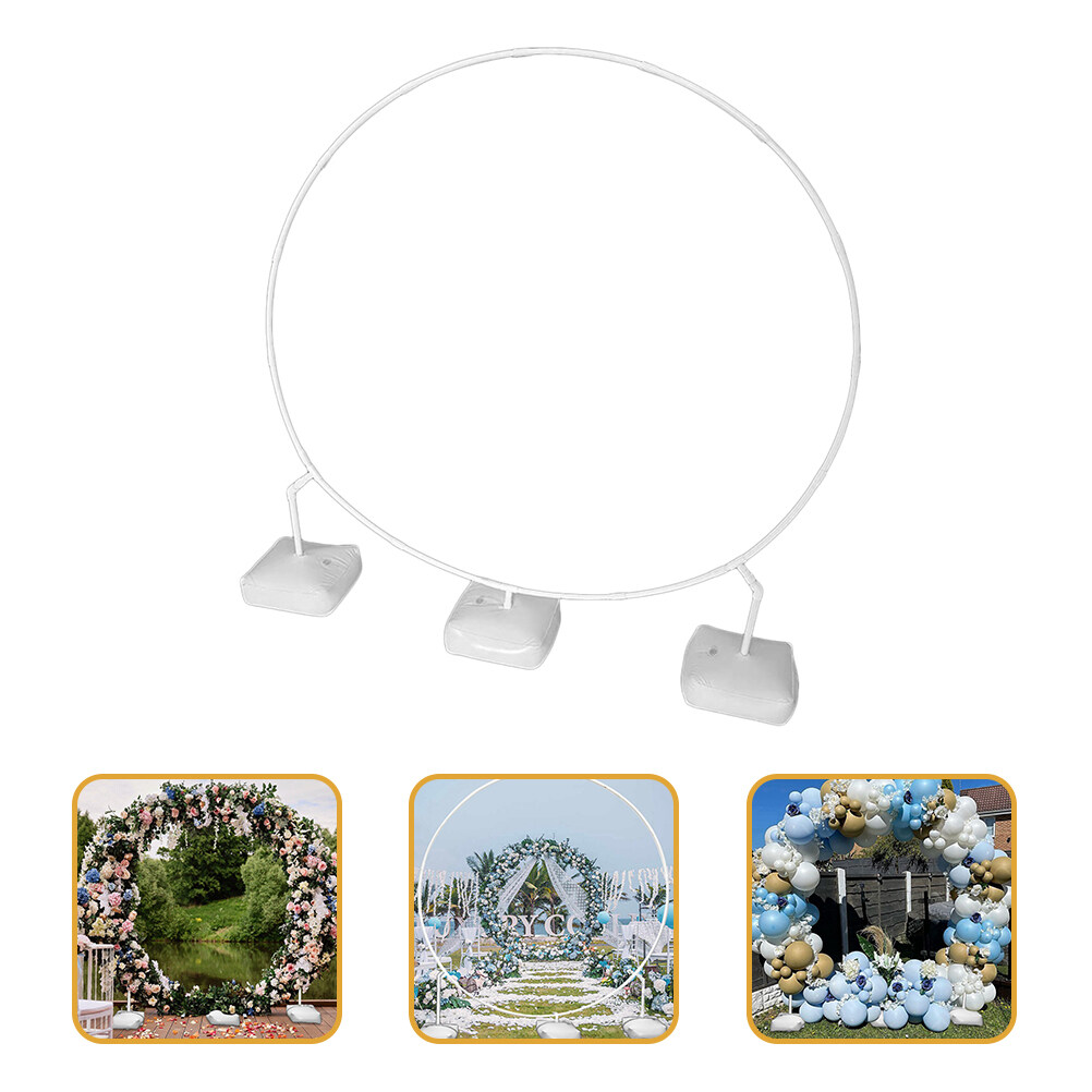 Soimiss Balloon Arch Kit with Flexible PVC Poles and Water Fillable ...