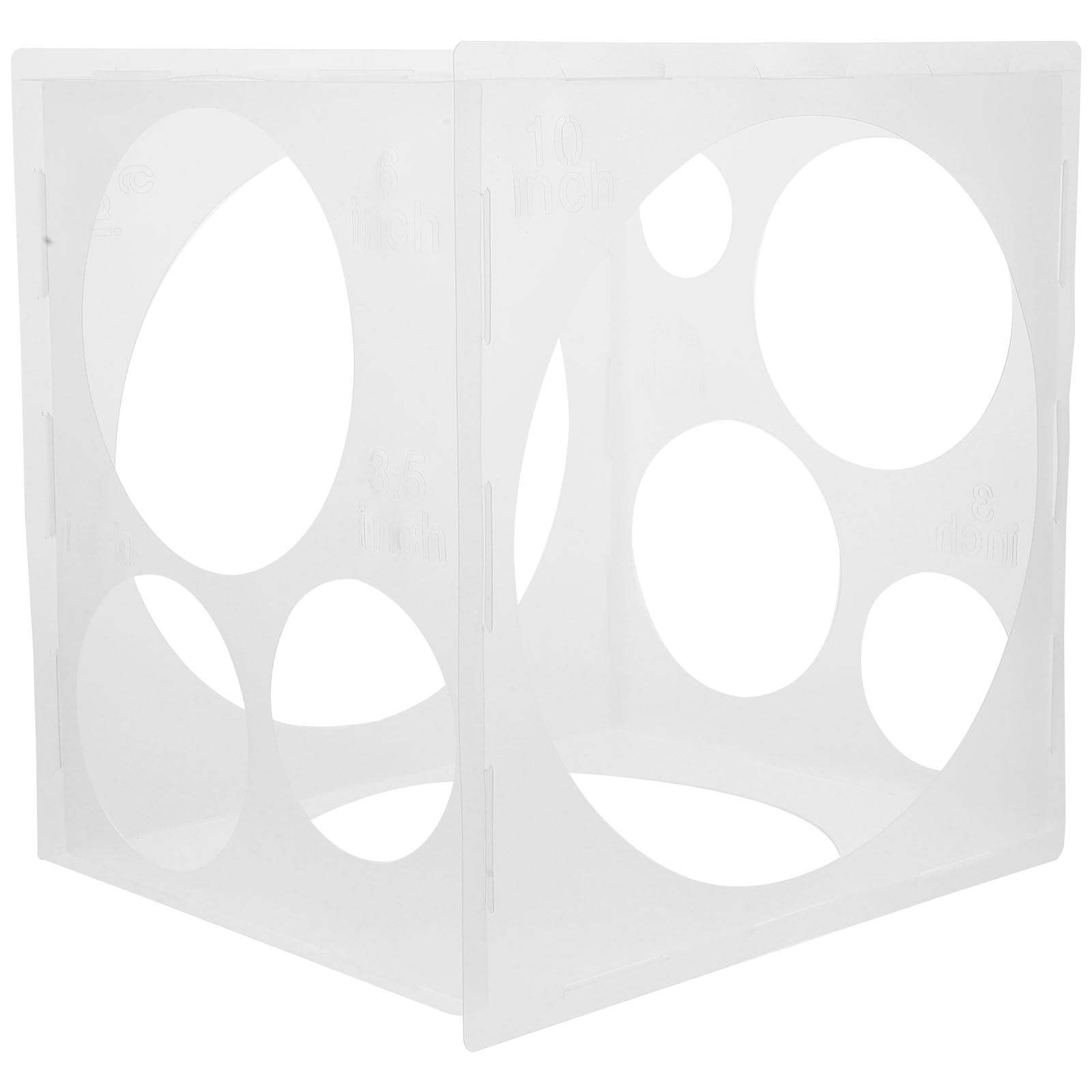 Soimiss Balloon Sizer Cube Foldable Balloon Calibrator Plastic ...