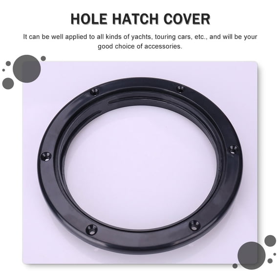 Soimiss Yacht Deck Hatch Cover Black Non Slip Kayak Accessory Plastic ...