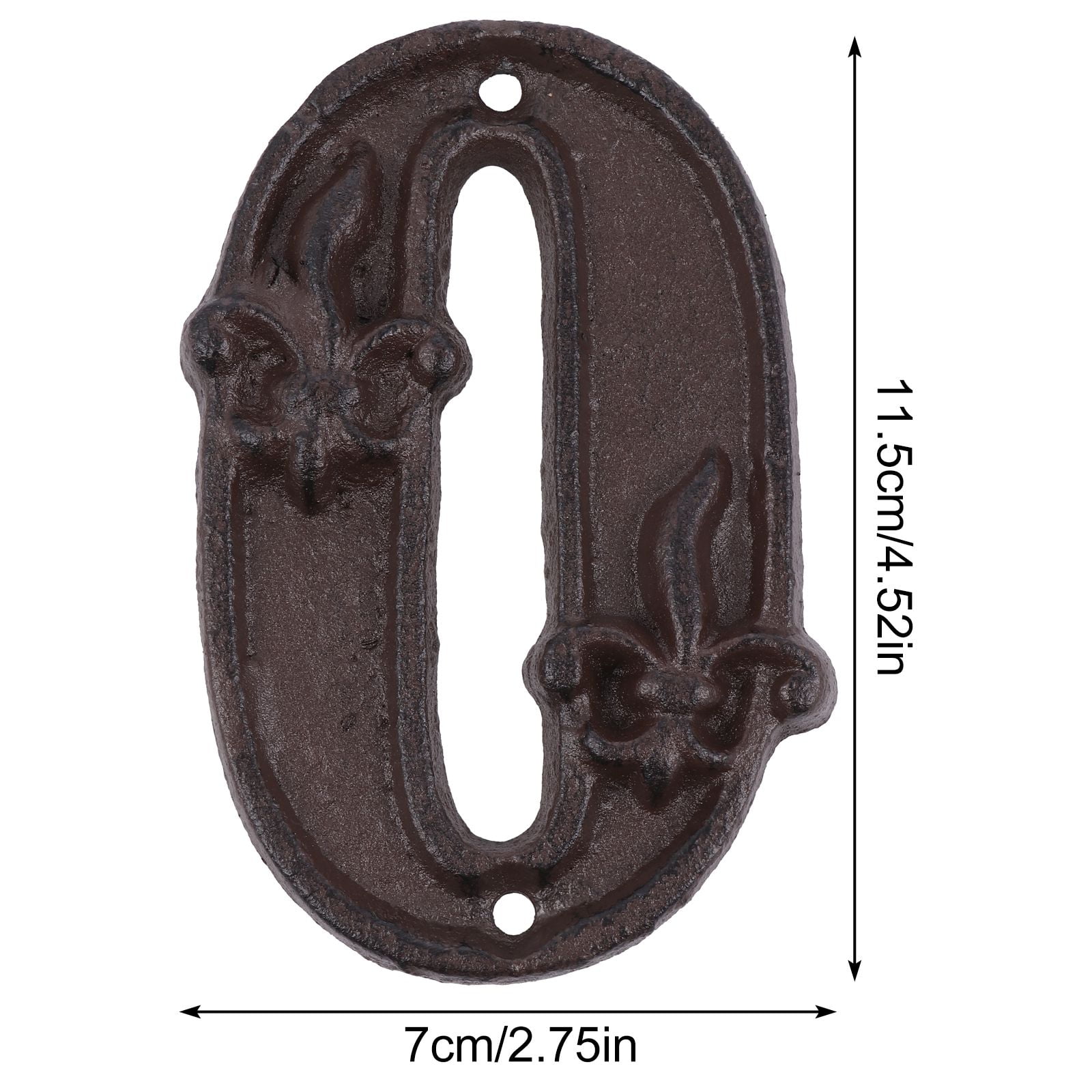 Soimiss Cast Iron House Number Metal Address Numbers Black 1Pack ...