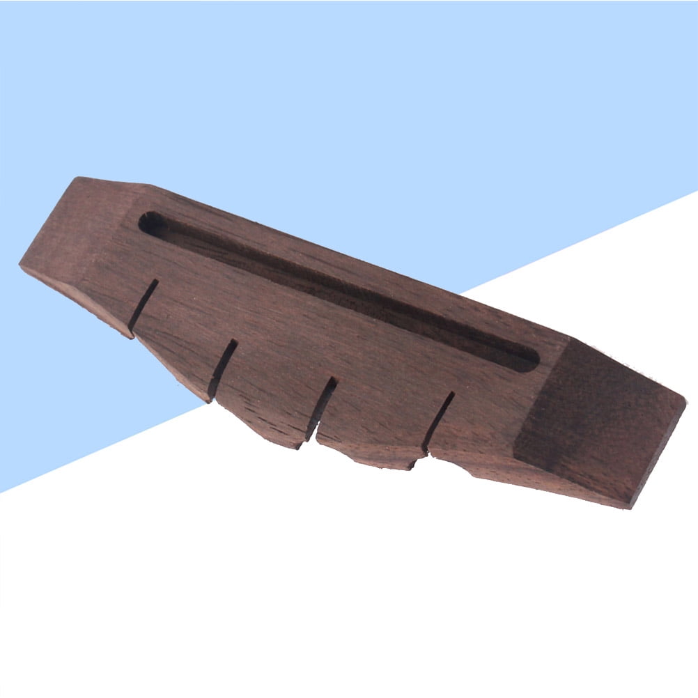 Soimiss Acoustic Guitar Bridge Saddles Guitar Bridge Replacement Brown ...