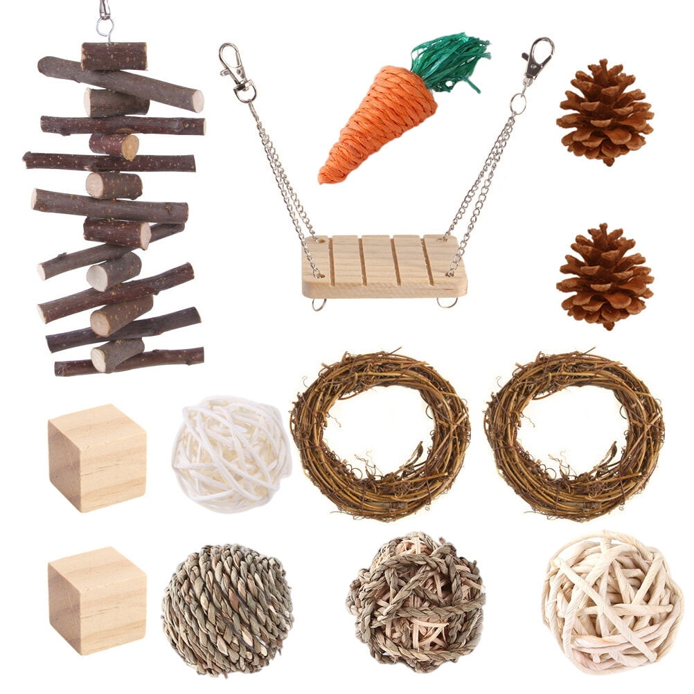 Soimiss Durable 13Pcs Set of Rabbit Toys Made with Synthetic Material ...