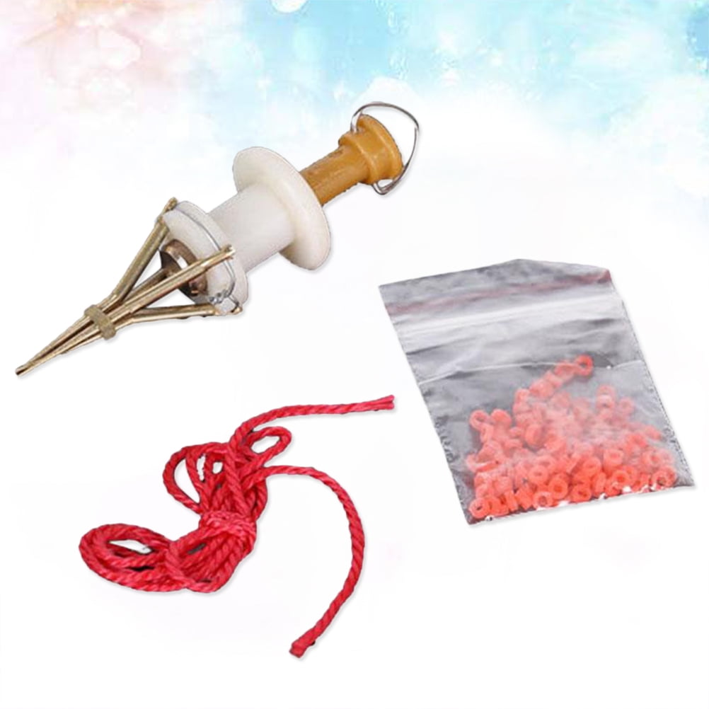 Soimiss Red Worm Bait Clips with Plastic and Stainless Steel for ...
