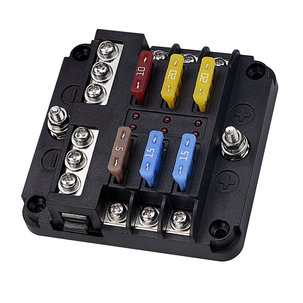 Soimiss Fuse with LED Warning Light for Car Use Assorted Color PC ...