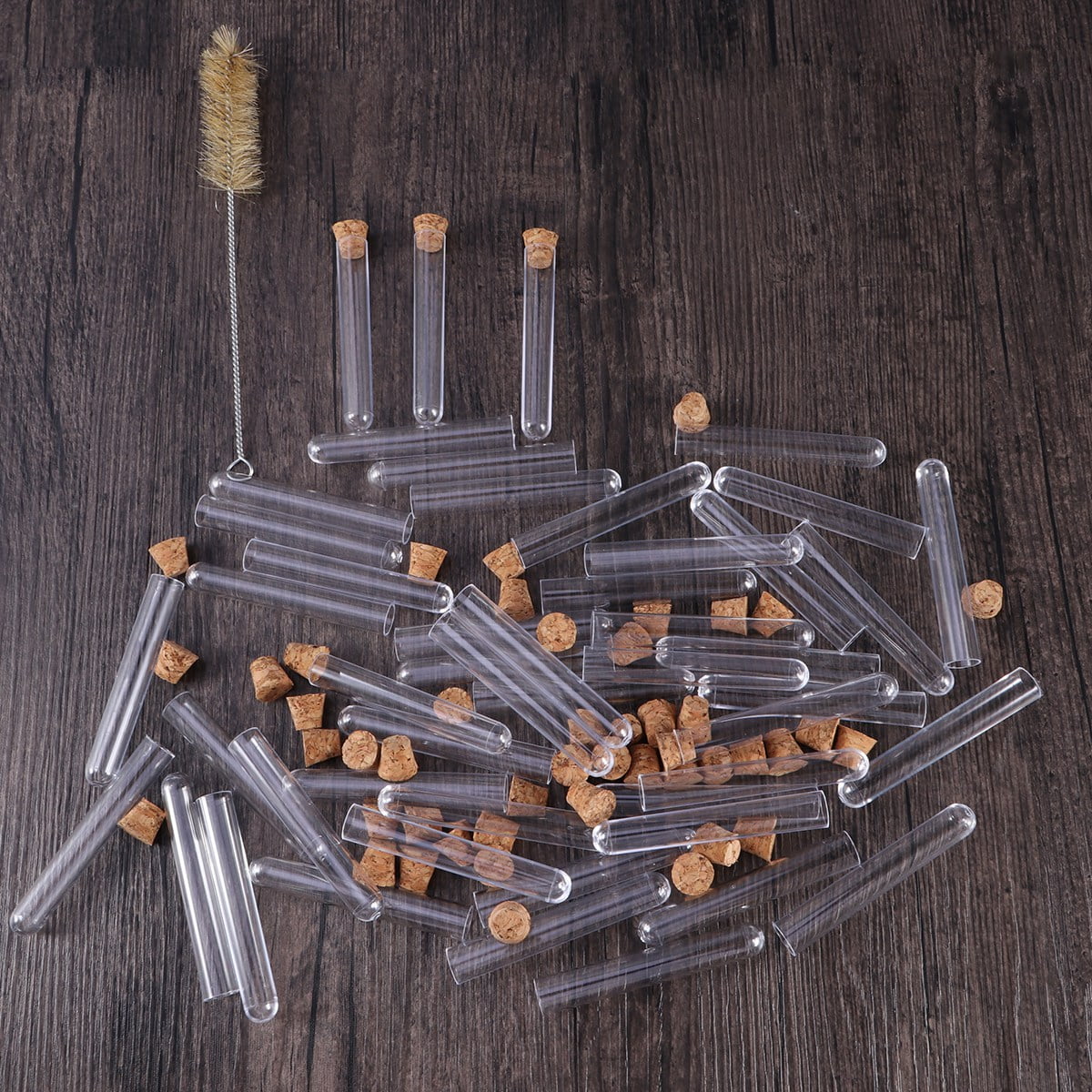Soimiss Premium Glass Test Tubes with Cork Stoppers, Assorted Colors ...