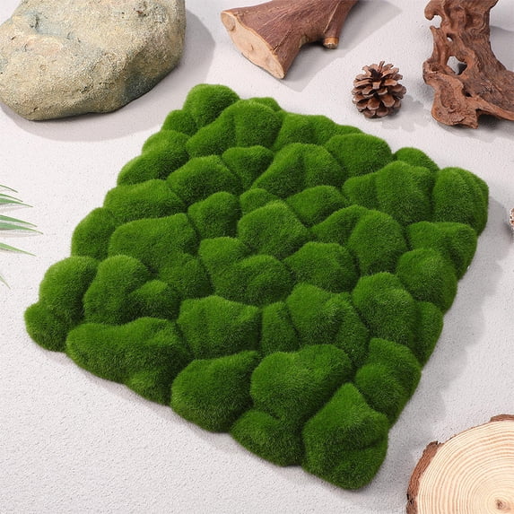 Soimiss Greenery Wall Artificial Moss Wall Panel Flocking for Outdoor ...