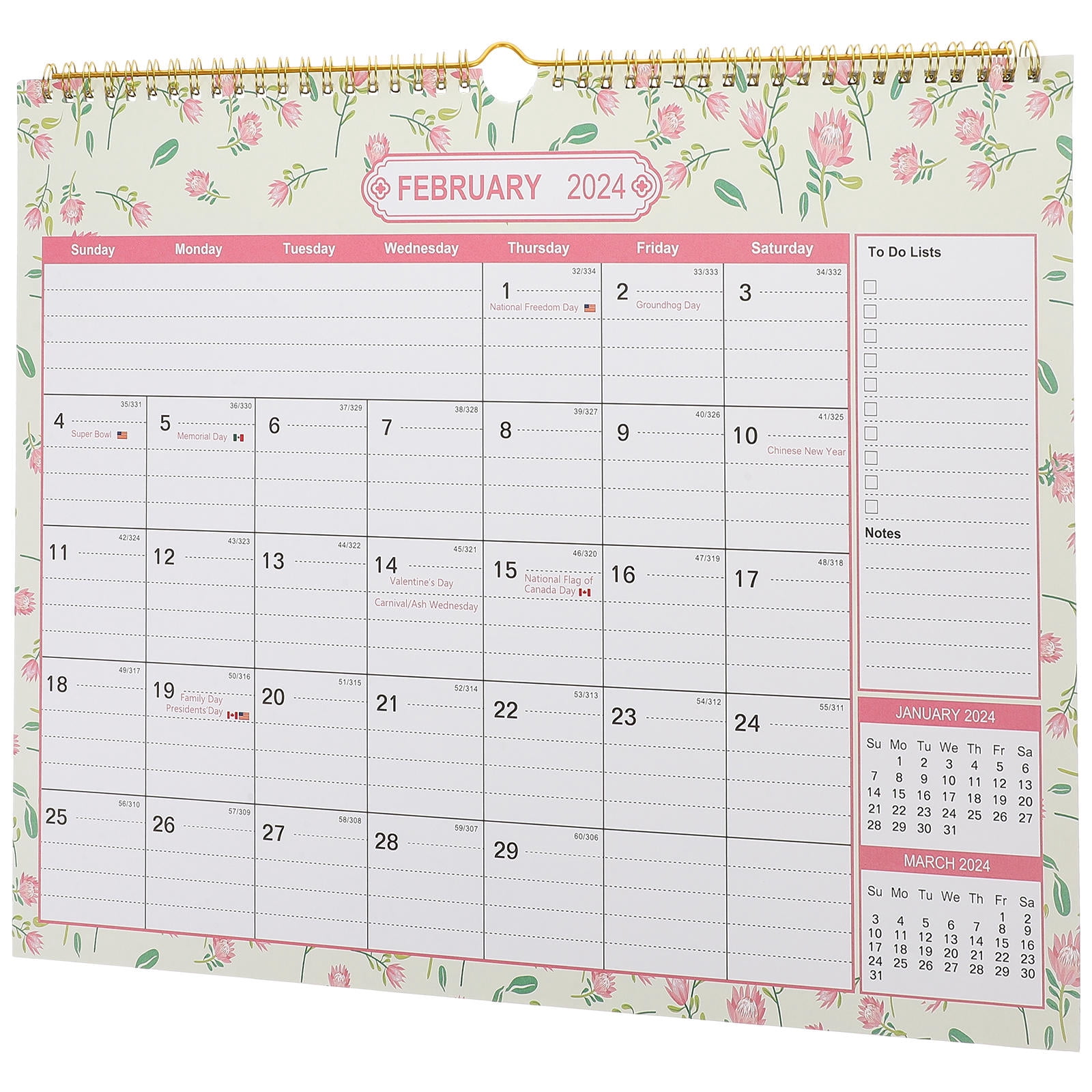 Soimiss Hanging Calendar for Home Paper Multi Scheduling Festival ...