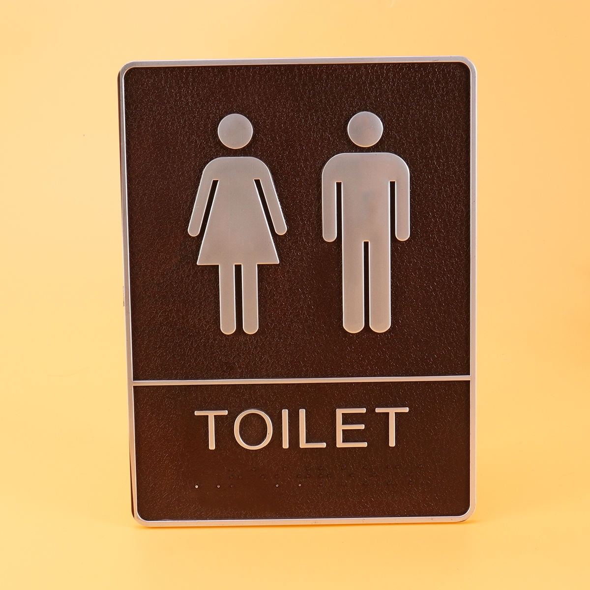 Soimiss Restroom Sign Modern Design White ABS 1Pack - Walmart.com