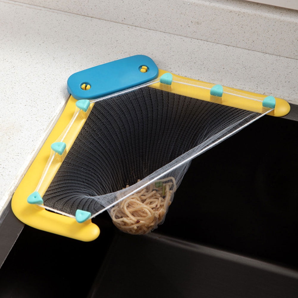 Soimiss Kitchen Water Filter Rack Sink Strainer Holder Plastic Yellow 1 ...