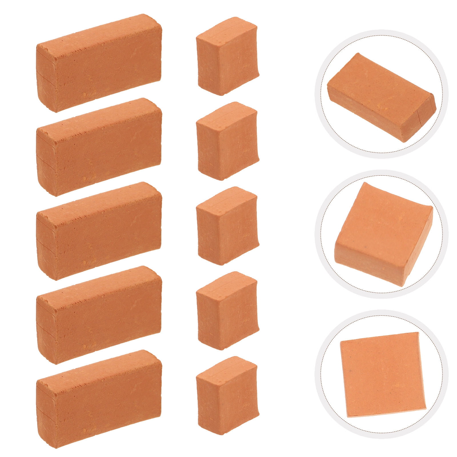 Soimiss Building Bricks Accessories Miniature Bricks Watermelon Red ...