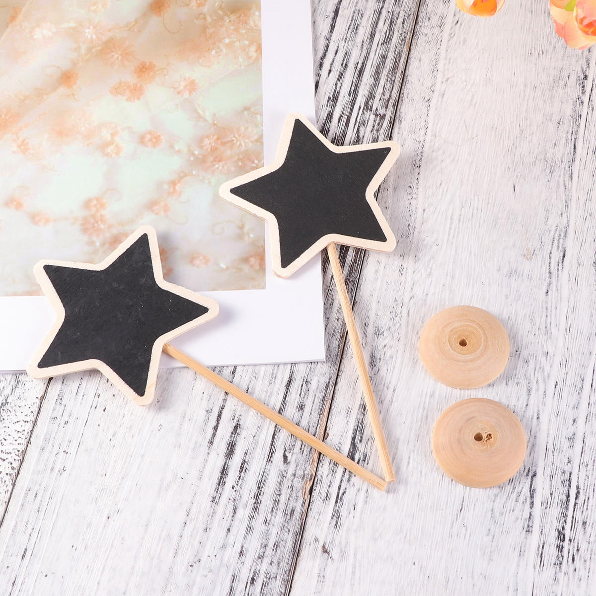 Soimiss Mini Chalkboards with Stand for Leaving Messages Made from Wood ...