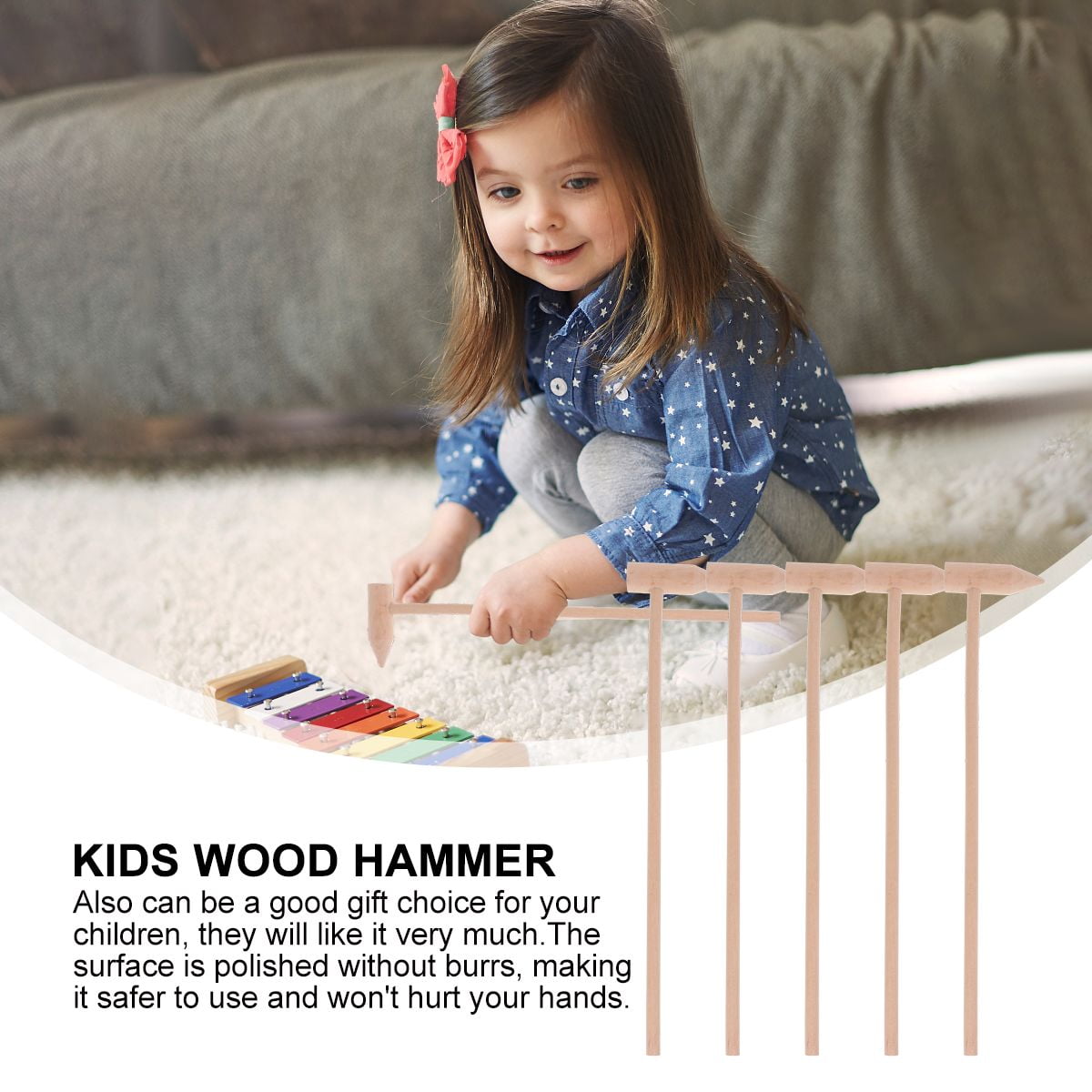 Soimiss Mini Hammer Small Hammers Safe Use 5Pcs - Walmart.com